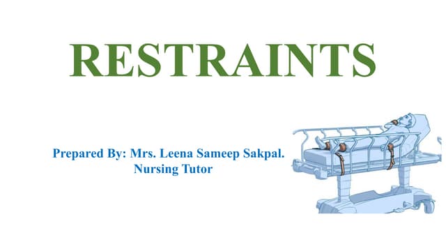 Child restraints for nursing students | PPTX