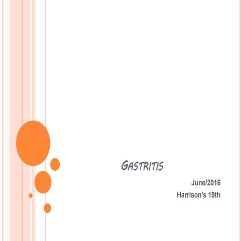 5. Gastritis H.pptx | Digestive Disorders | Diseases and Conditions