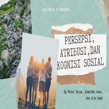 persepsi atribusi kognisi | PPT