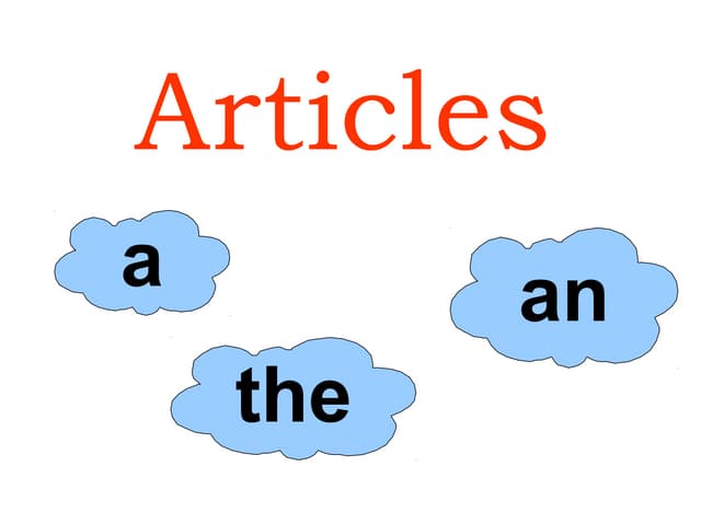 Grammar articles | PPT