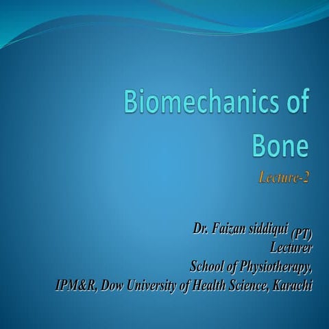 Mechanical Properties Of Bone | PPTX