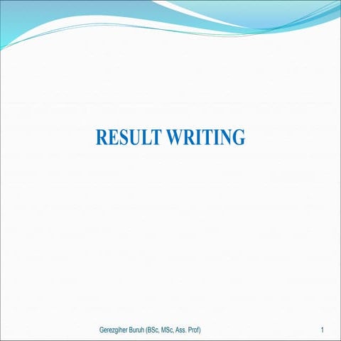 5. Result writing.ppt