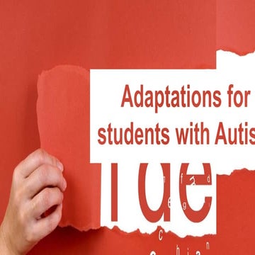 Adaptation for autistic students | PPT