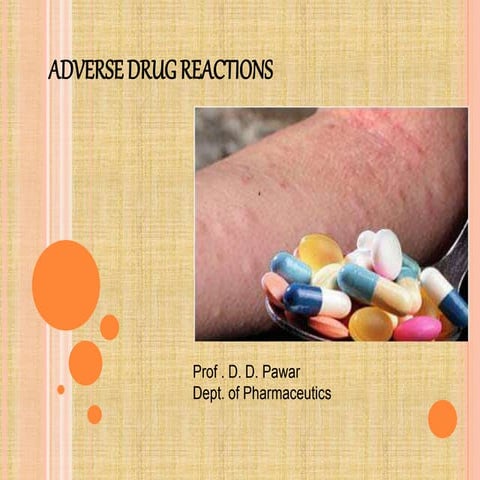 Adverse drug reactions | PPTX