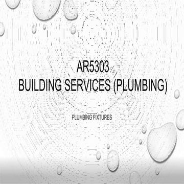 House connection from mains, laying and joints in pipes | PPTX