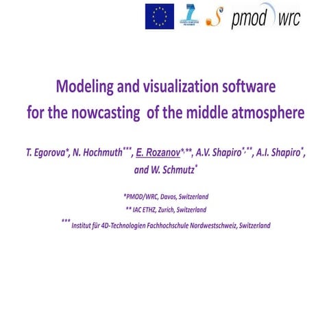 Modelling and Visualization for Nowcasting | PPT
