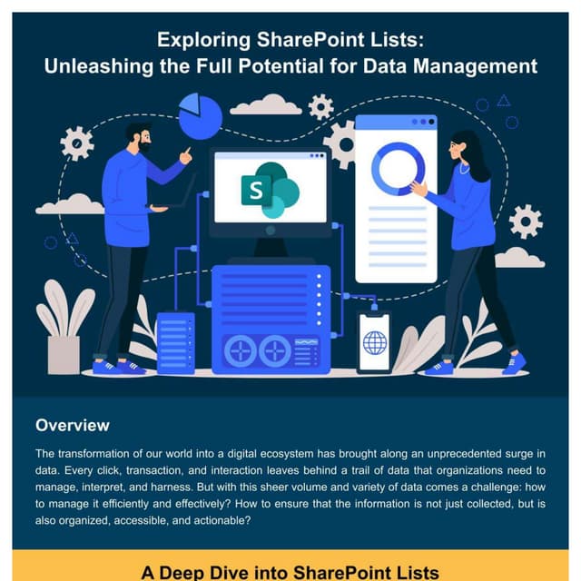 Exploring SharePoint Lists: Unleashing the Full Potential for Data Management | PDF