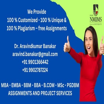 NMIMS academic assistance - NMIMS assignment writing services.pdf