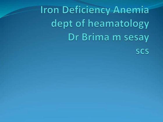 Haematinics | PPT | Blood Disorders | Diseases and Conditions