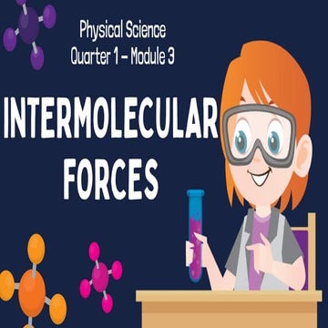 Lesson 5 Intermolecular Forces of attraction | PDF