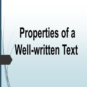 5.Applying-Properties-of-a-Well-written-Text.pptx | Business | Business ...