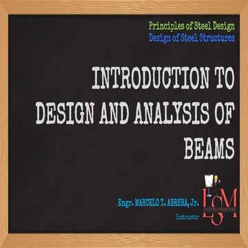 5.1 Introduction to Beams, steel designs | PDF