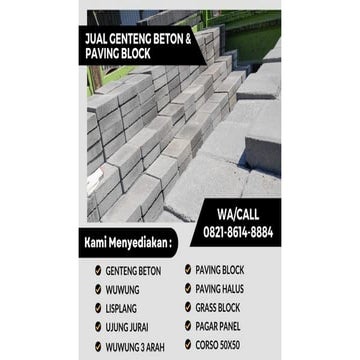 SIAP ANTAR, Agen Atap Genteng Minimalis, CALL/WA 0821-8614-8884 | PDF