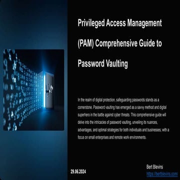 Unlocking Security: A Comprehensive Guide to Password Vaulting | PPTX