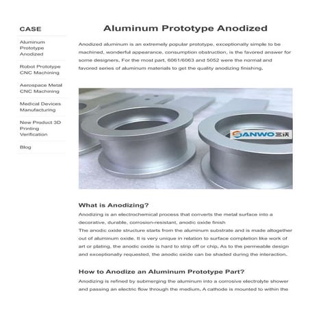 Aluminum Prototype Anodized - sanworapid.com
