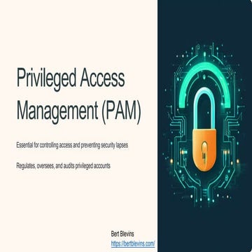Privileged Access Management Controlling And Securing High Level