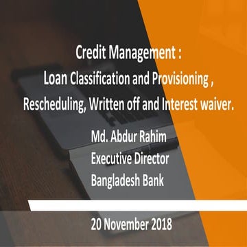 credit Management and Policy in banglade | PDF