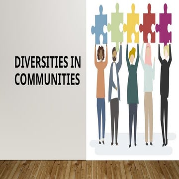 Diversities in Communities( Community Engaement) | PPTX