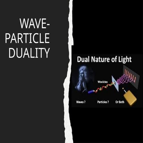 The dual nature of light: Wave-particle Duality.pptx