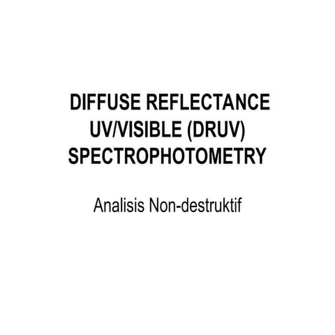 5. DIFFUSE REFLECTANCE UV.pptjhvbbbbbbbbbbbbbbbb | PPT