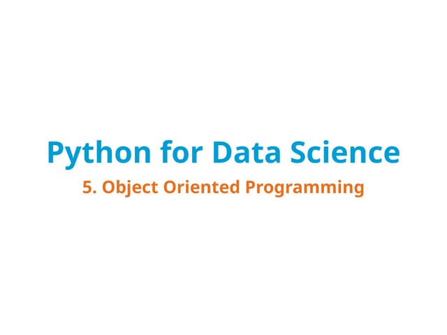 5 Object Oriented Programmingpptx Hihhhhhh Ppt 2902