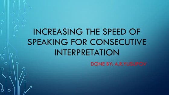 How to improve speaking skill | PPT