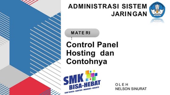 Teknologi Aplikasi Web III : Control Panel | PPT