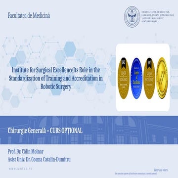 5. Institute for Surgical ExcellenceIts Role in the Standardization of ...