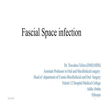 Fascial Space infection involves spaces in head and neck | PPTX