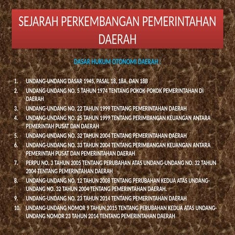 Perbandingan UU Pemda | PDF
