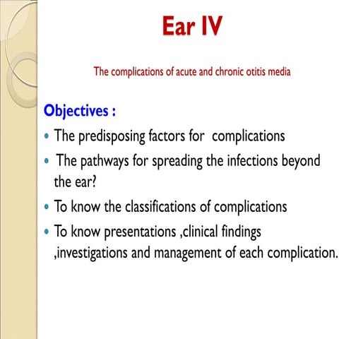 5.Ear IV anatomy of the ear and canal….. | PPT