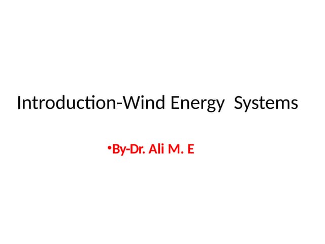 Horizontal Axis Wind Turbine | PPTX