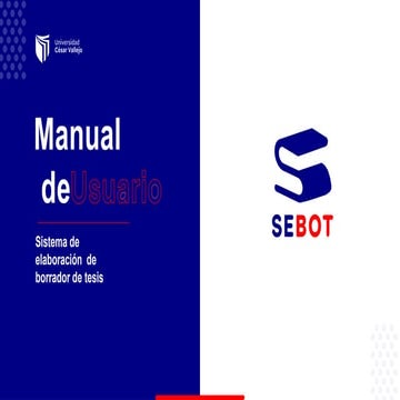 5. Manual de usuario enfocado en lo que debe tener un software - SEBOT.pptx