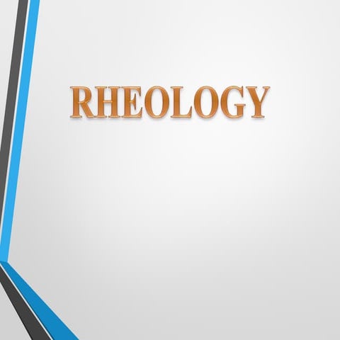 5.Rheology.pptx with reference to martin's book | PPTX