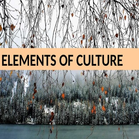 5.Elements-of-Culture in understand culture Society and politics | PPTX