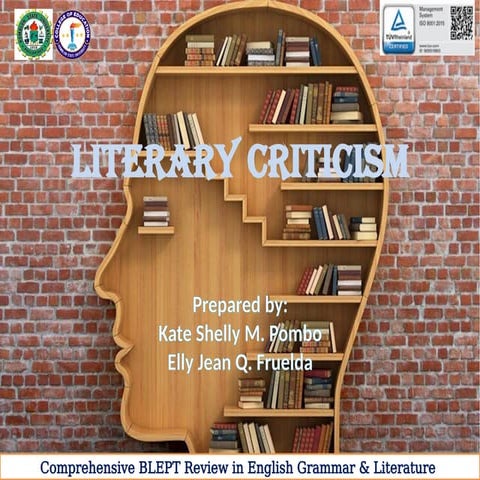 5. Literary Criticism. power point presentation | PPTX