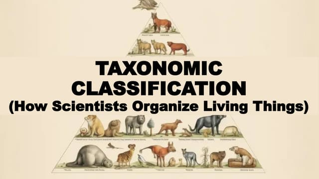 The Hierarchical Taxonomic System (A Ranking System for Biodiversity ...