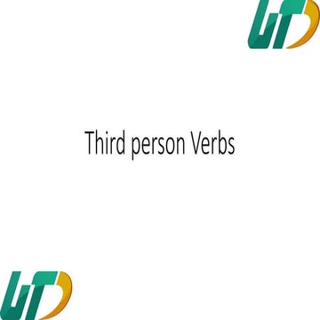 5. Third person Verbs - reminder of verbs.pptx