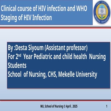 WHO Staging of HIV and AIDS.ppt