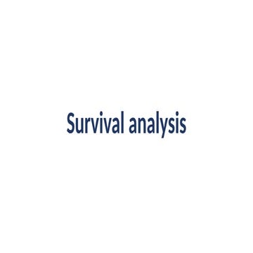 I. Method of Survival Analysis sfsf sfsf | PPTX