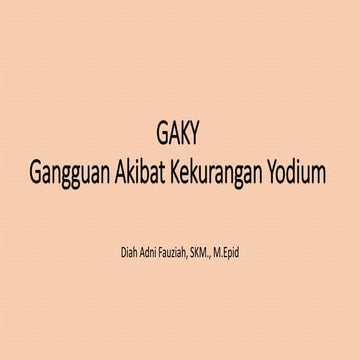 Masalah gangguan akibat kekurangan yodium | PDF