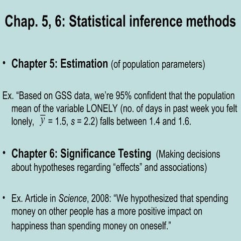 Statistical Inference Estimation Confidence Interval.ppt