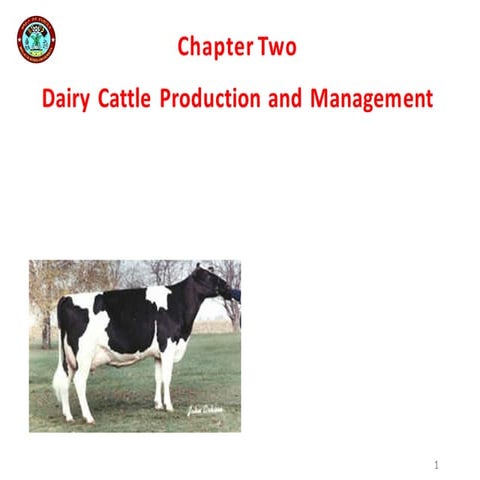 5. ppt. dairy production and managements | PPT