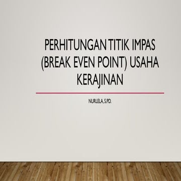 Materi PKWU menghitung titik impas (BEP).pptx