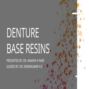 Denture Base Resin | PPTX