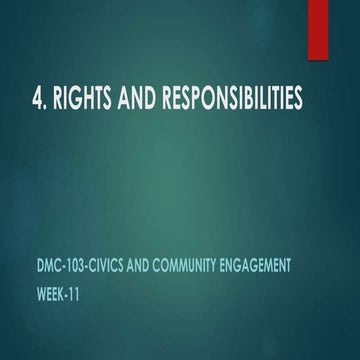 Civic responsibility and citizenship | PPTX