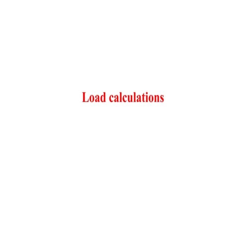 Heating & Cooling Loads Calculations and HVAC Equipment Sizing | PDF