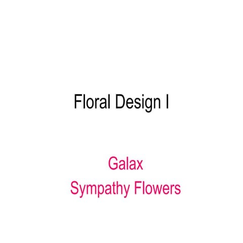 Sympathy flowers | PPT