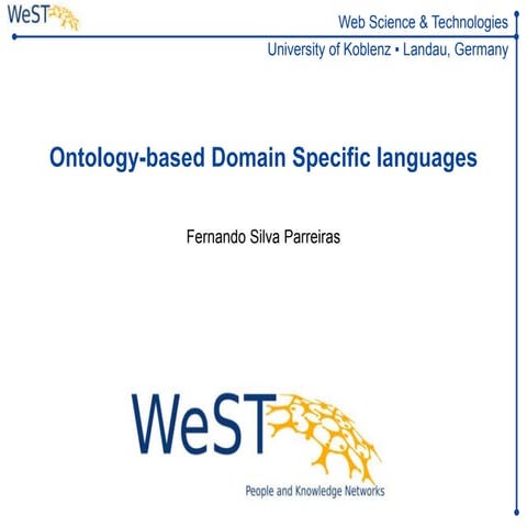 Ontology Based Domain Specific Languages | PPTX | Programming Languages | Computing