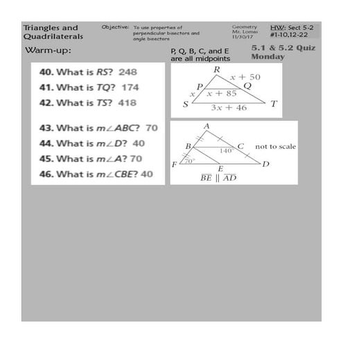 5 2 perpendicular and angle bisectors | PDF